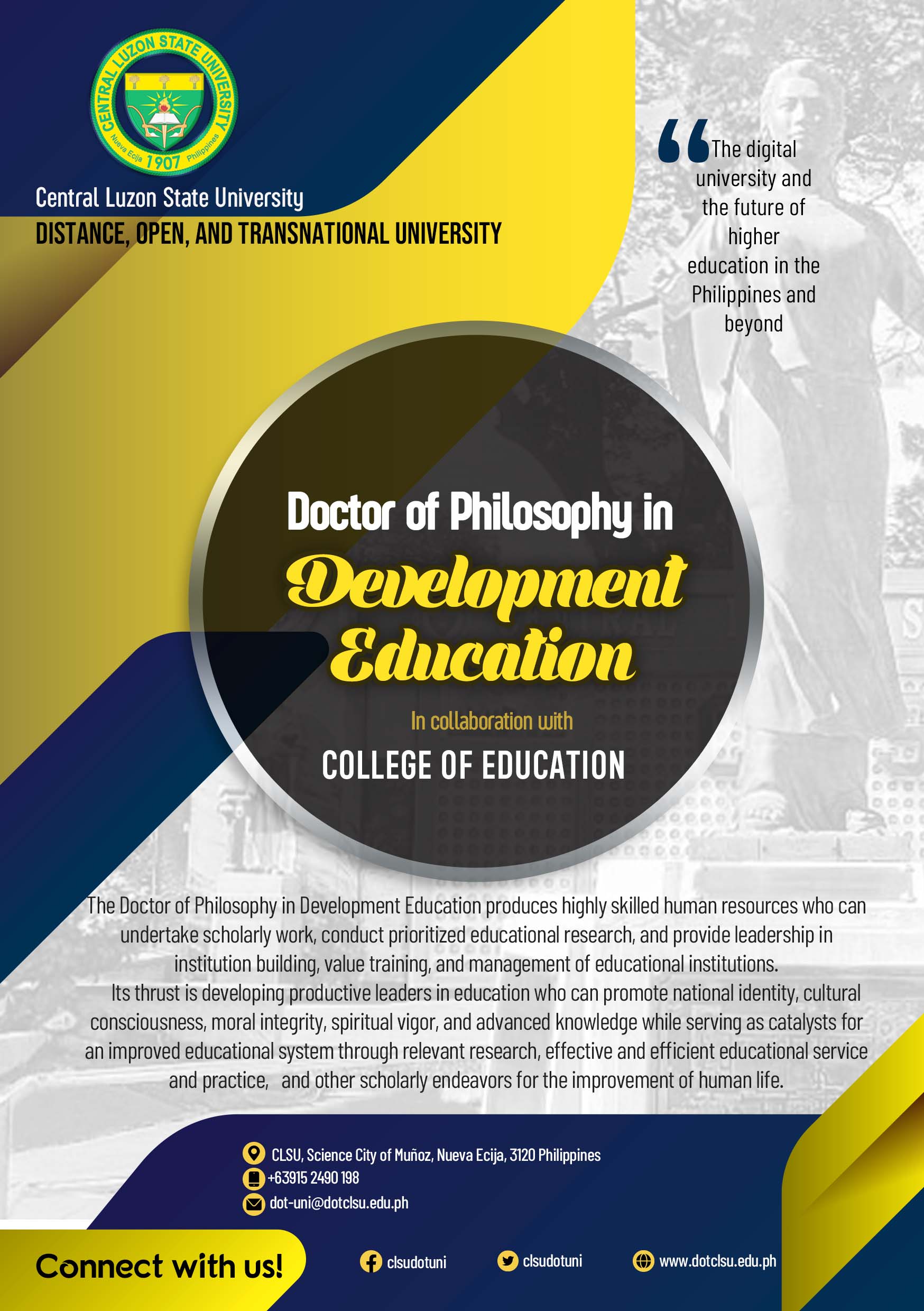 CLSU-Distance Open and Transnational University - Degree Program